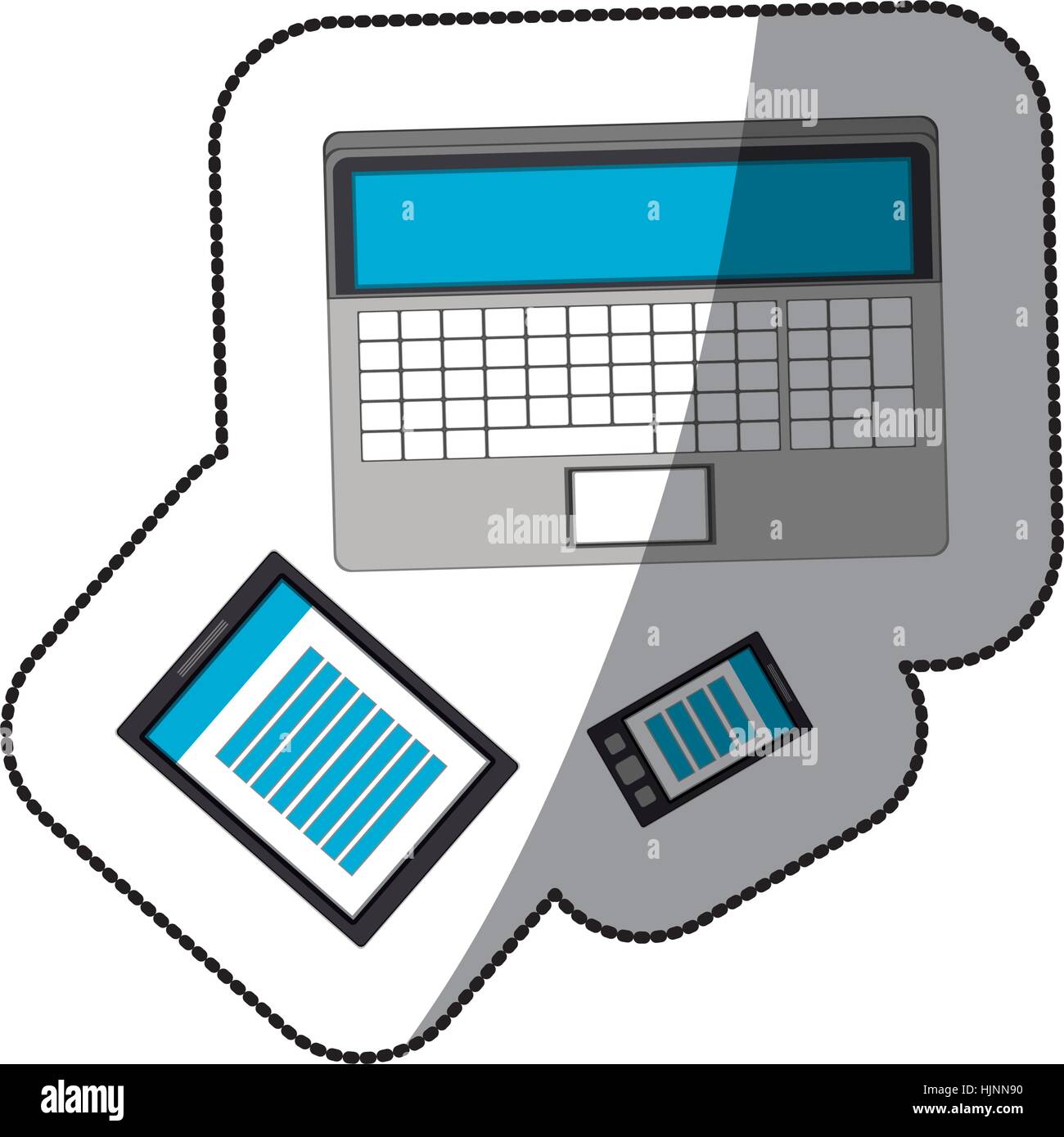 Work and technology concept icon vector illustration graphic design ...