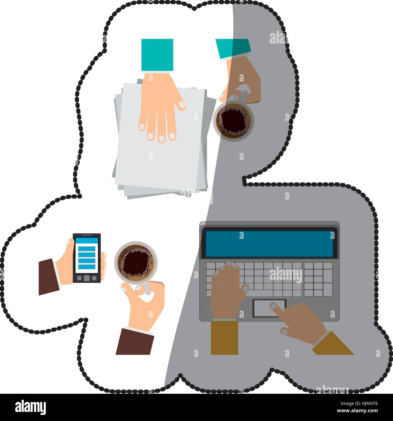 Work and technology concept icon vector illustration graphic design ...
