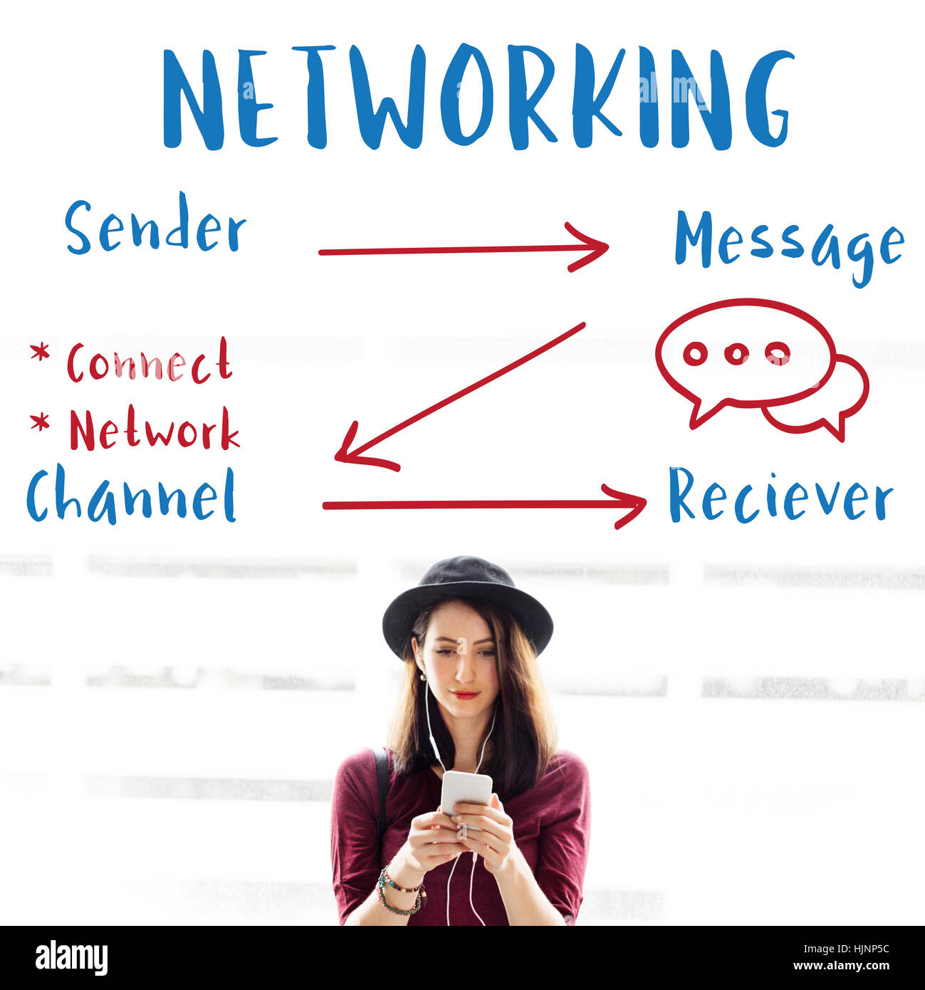 Communication Graph Networking Connection Internet Concept Stock Photo ...