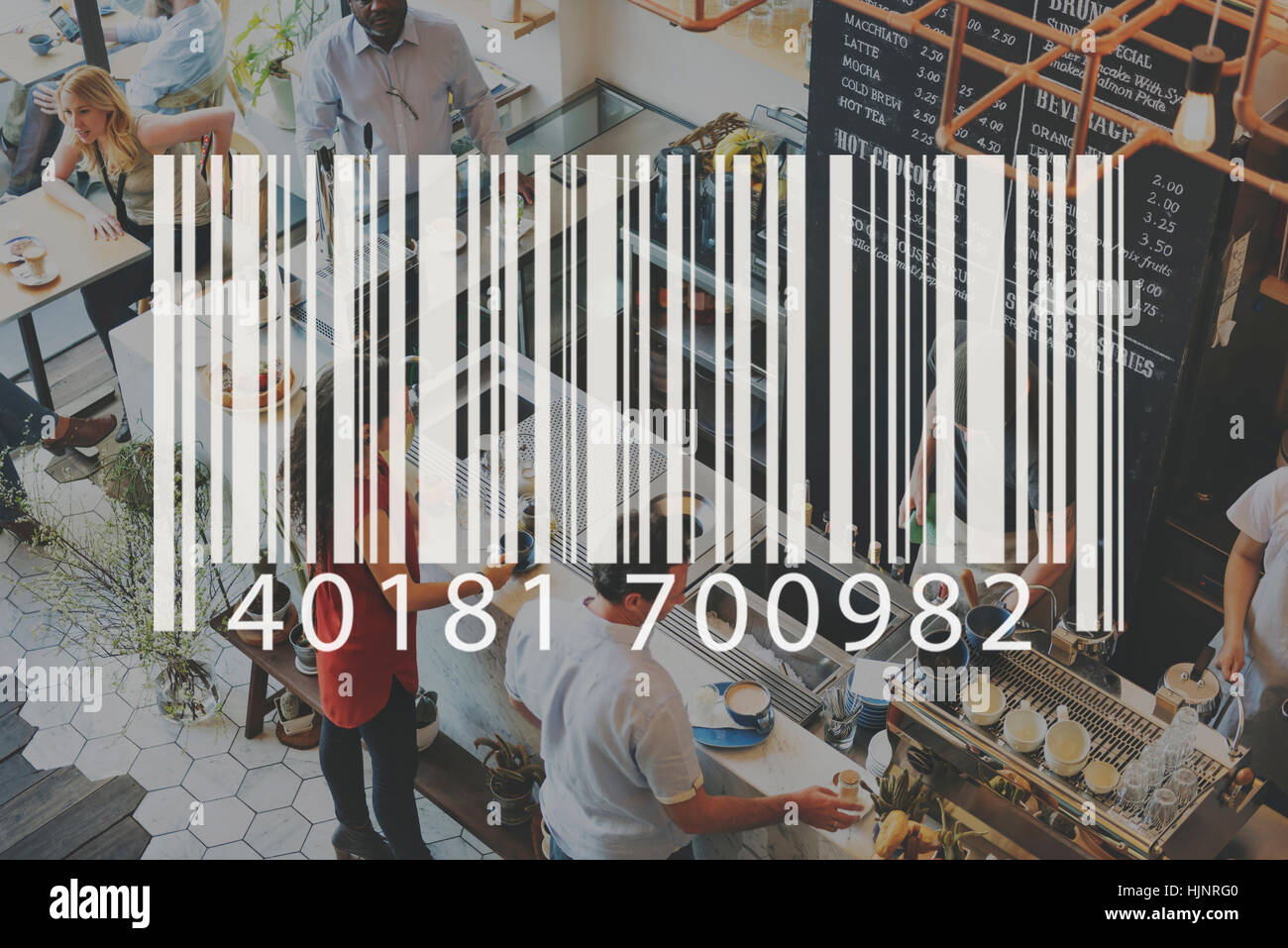 Bar Code Coding Computer Language Data Technology Label Concept Stock ...