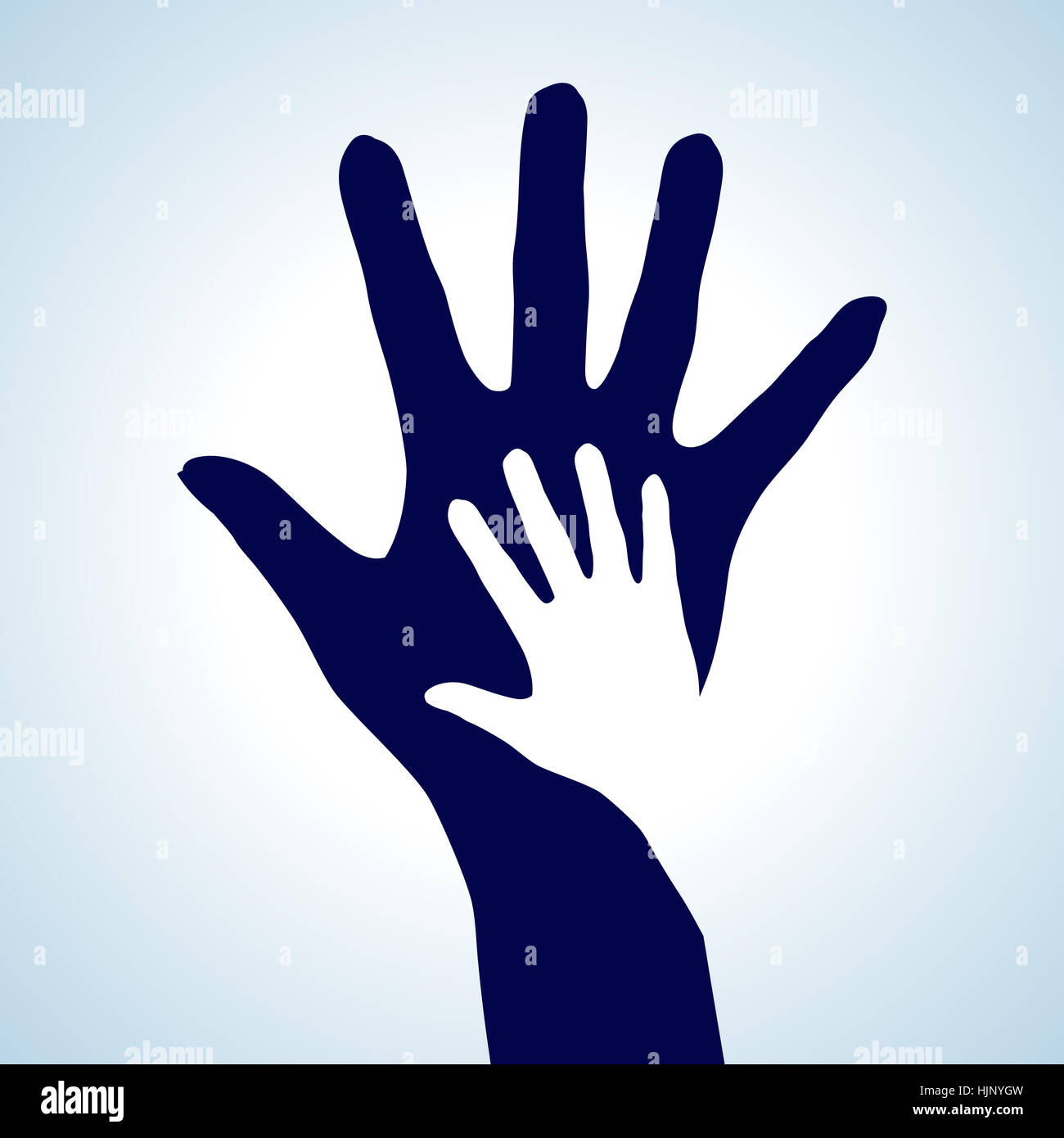 Helping Hands. Creative illustration for best design idea Stock Photo ...