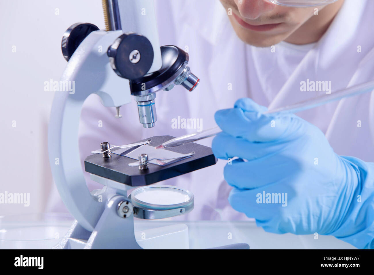 Image scientist using microscope hi-res stock photography and images ...