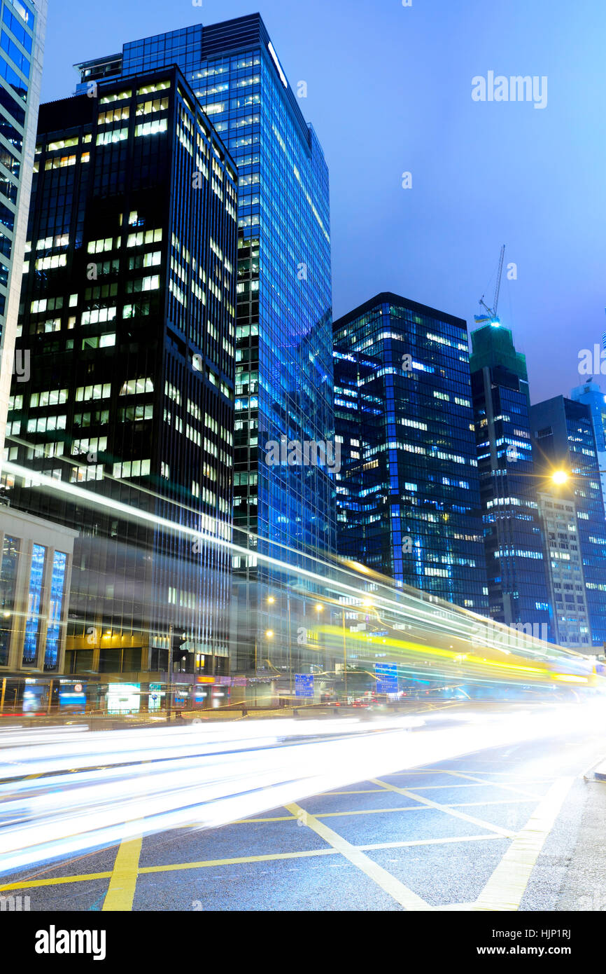 blue, motion, postponement, moving, movement, office, city, town ...