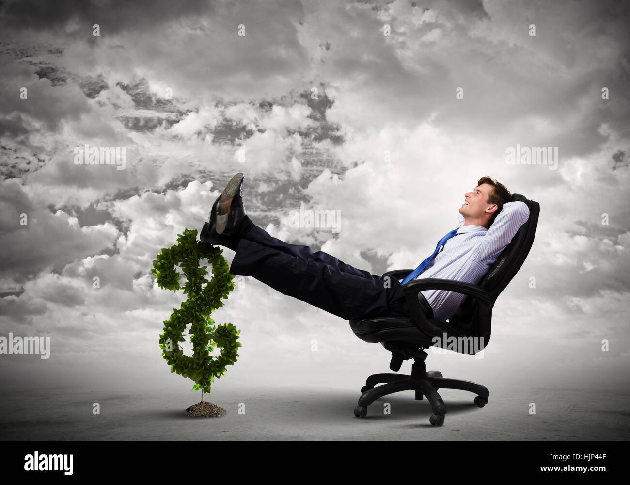 Businessman counting money gold hi-res stock photography and images - Alamy