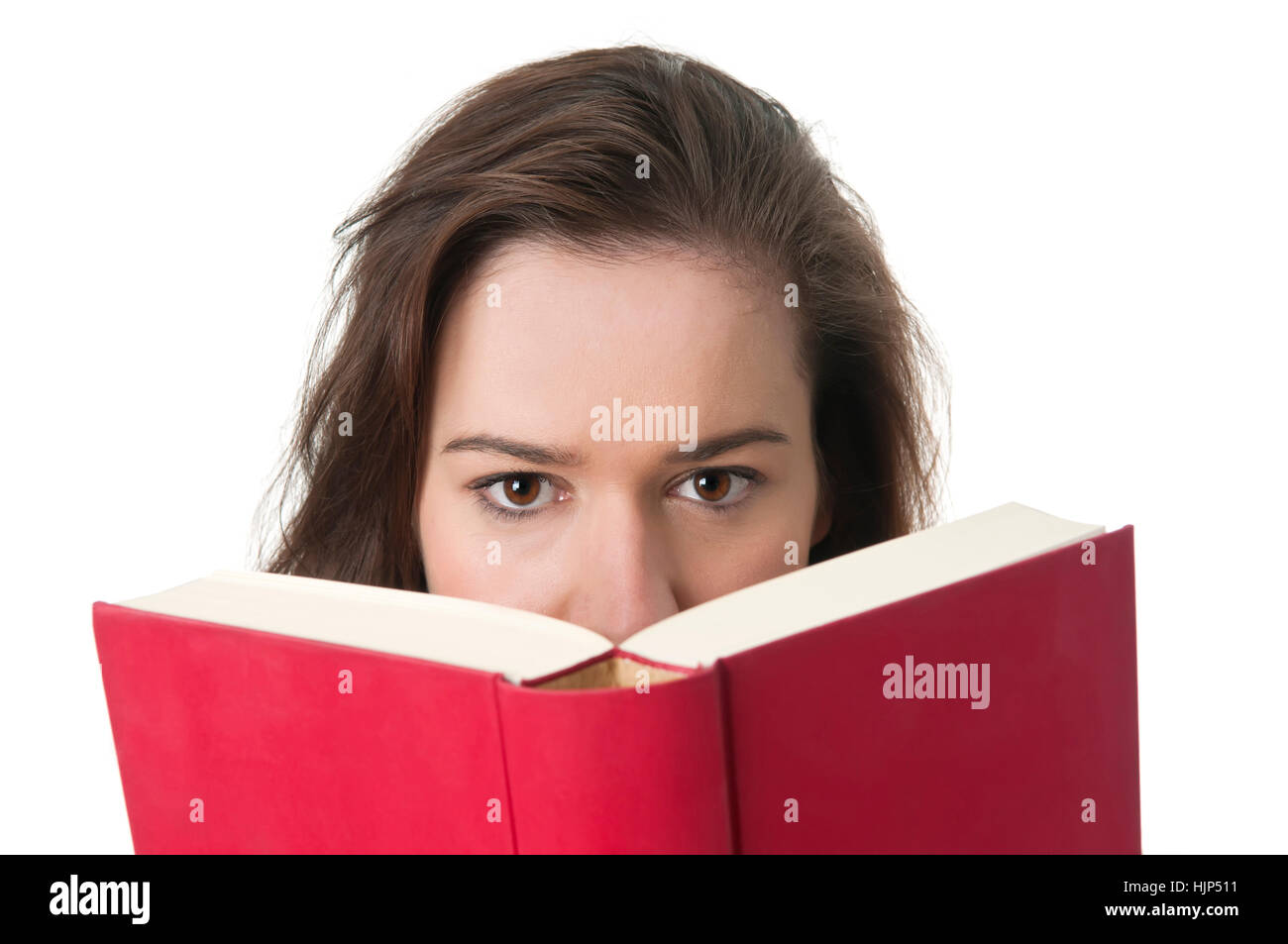 woman with book Stock Photo - Alamy