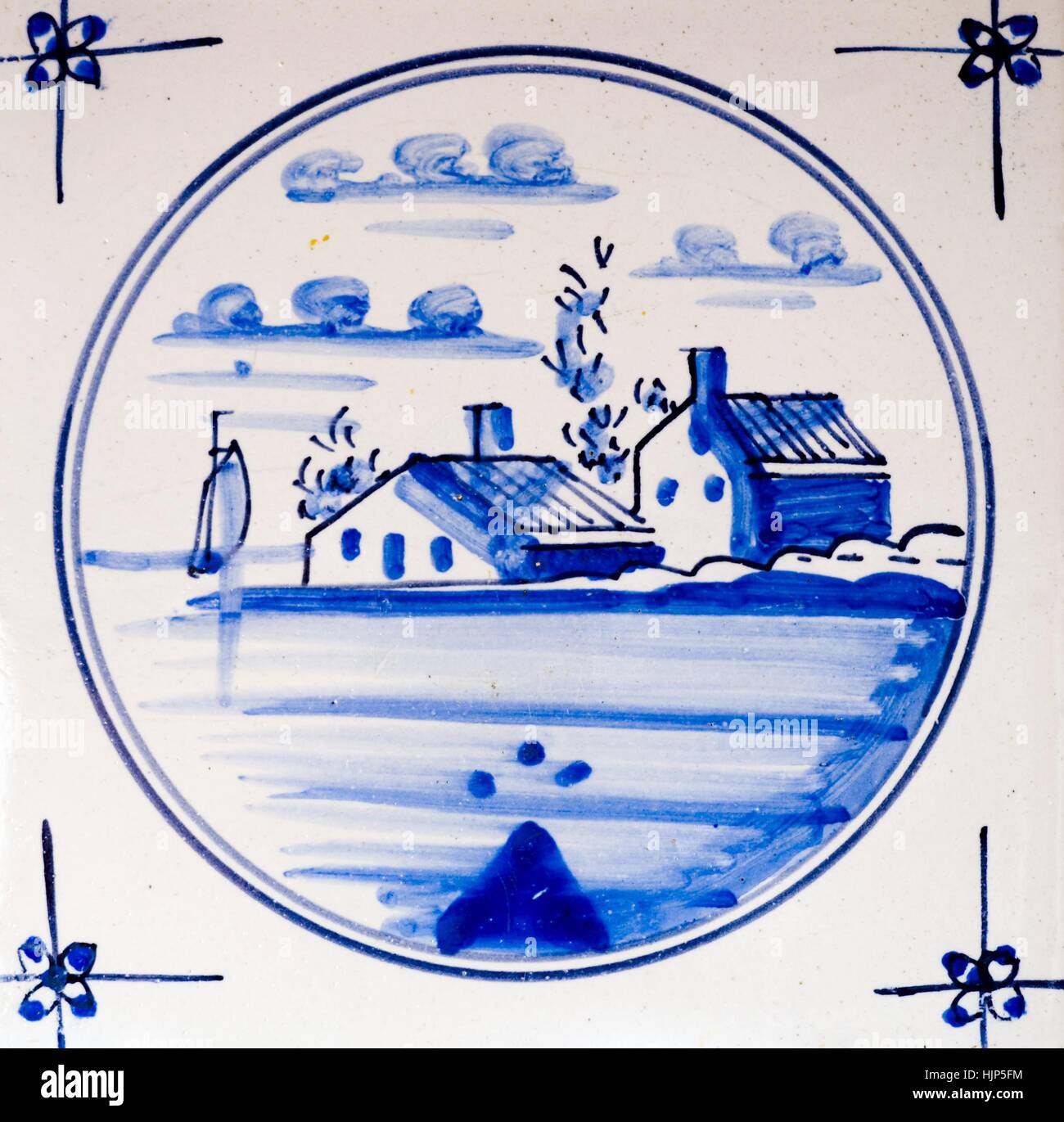 Dutch ceramics blue and white antique hi-res stock photography and ...