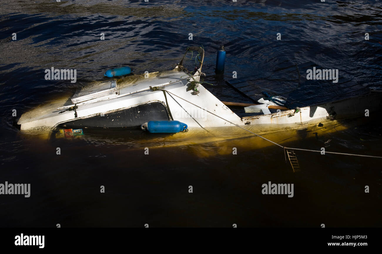 Ship wreck in Amsterdam, the Netherlands Stock Photo - Alamy
