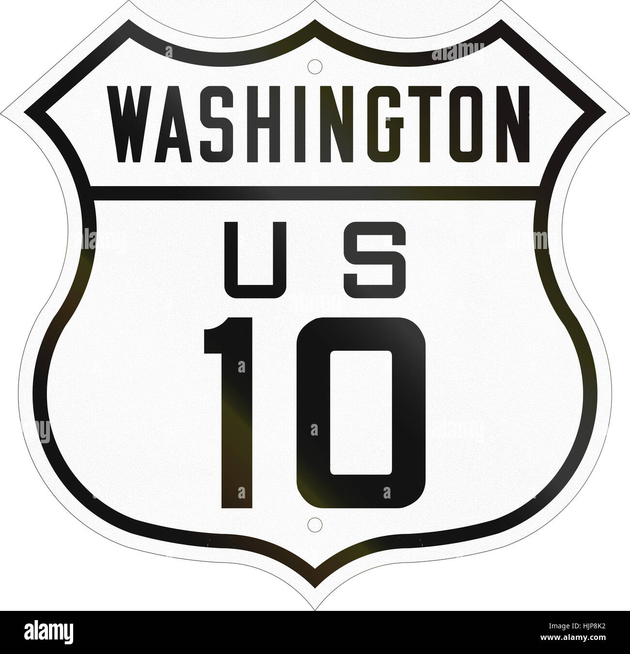 Historic Washington Highway Route shield from 1926 used in the US Stock ...