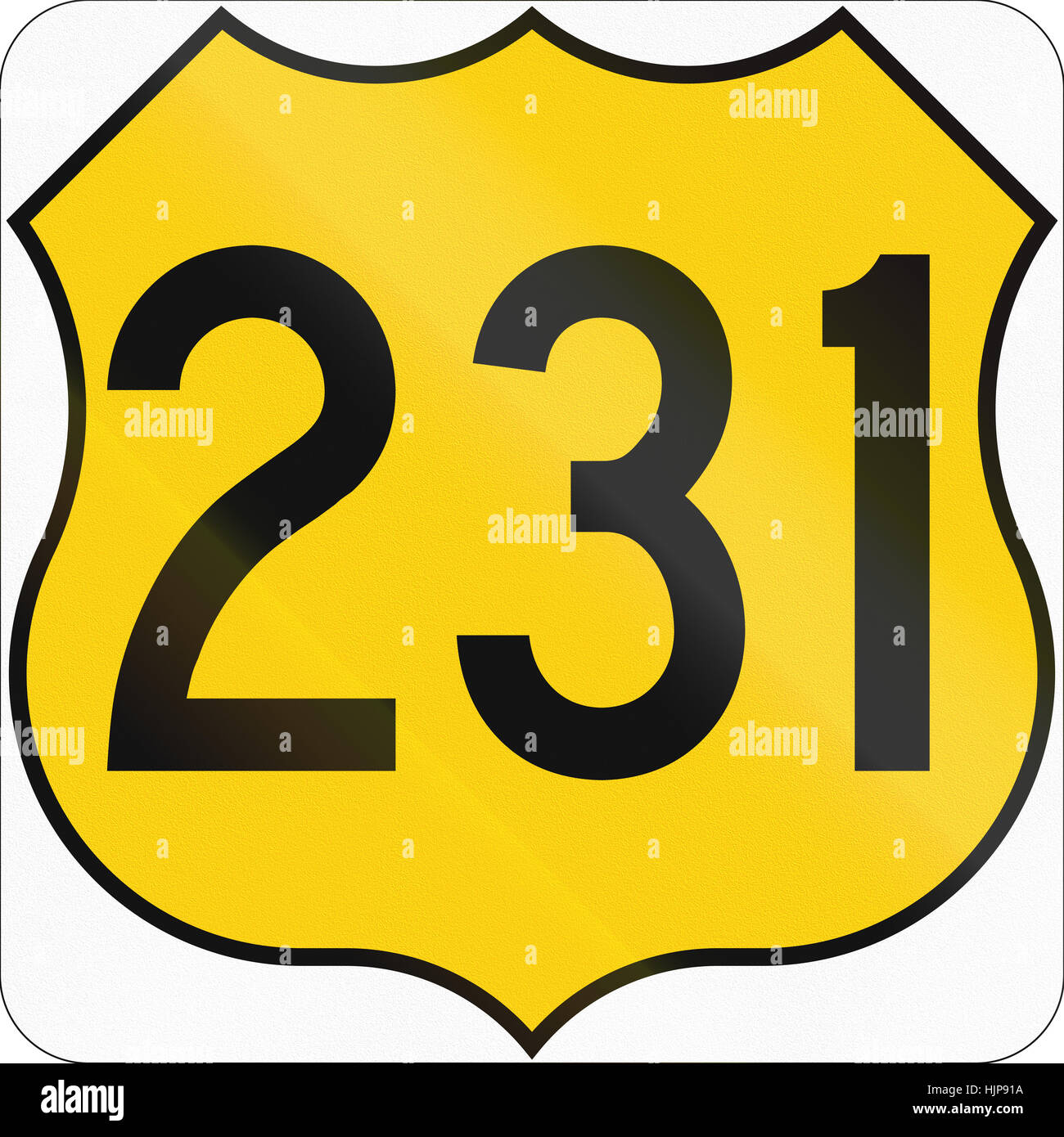 Colored Highway Route shield variant used in the US Stock Photo - Alamy