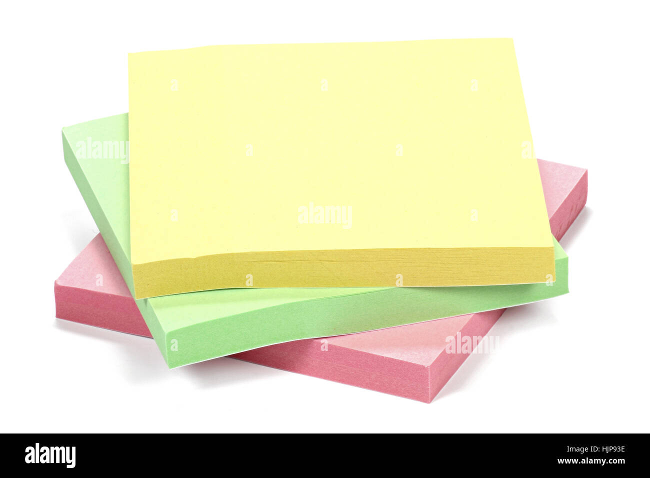 sticky notes isolated on white background Stock Photo - Alamy