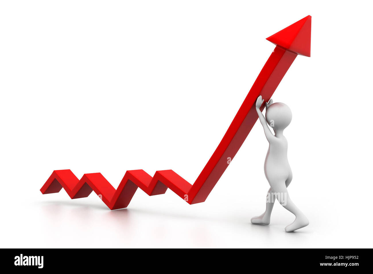 Man climb growth arrow Stock Photo - Alamy