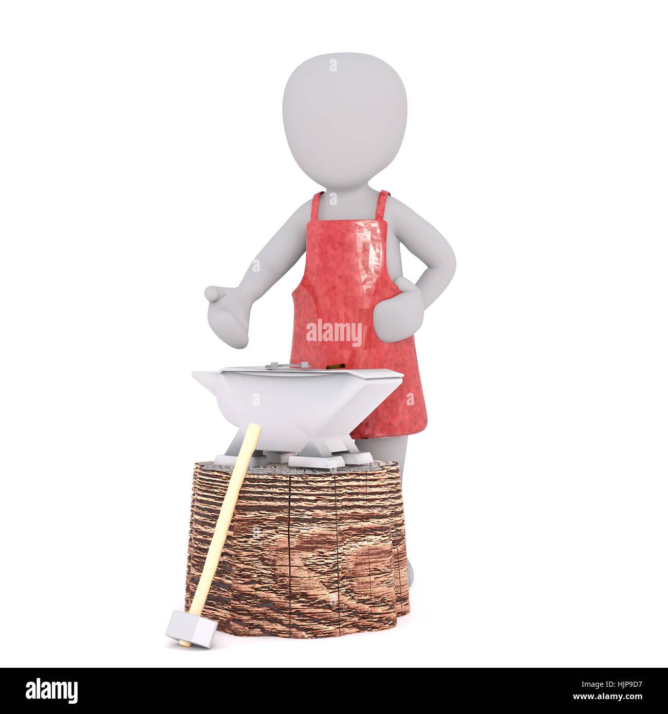 3d figure faceless cartoon character hi-res stock photography and ...