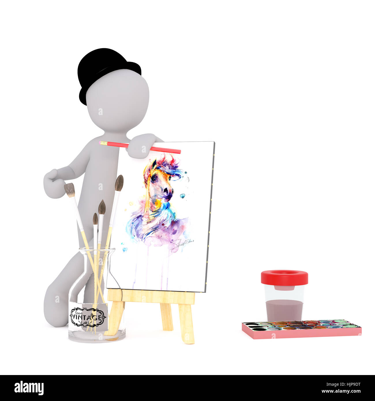 3d Figure Faceless Cartoon Man Cut Out Stock Images & Pictures - Alamy