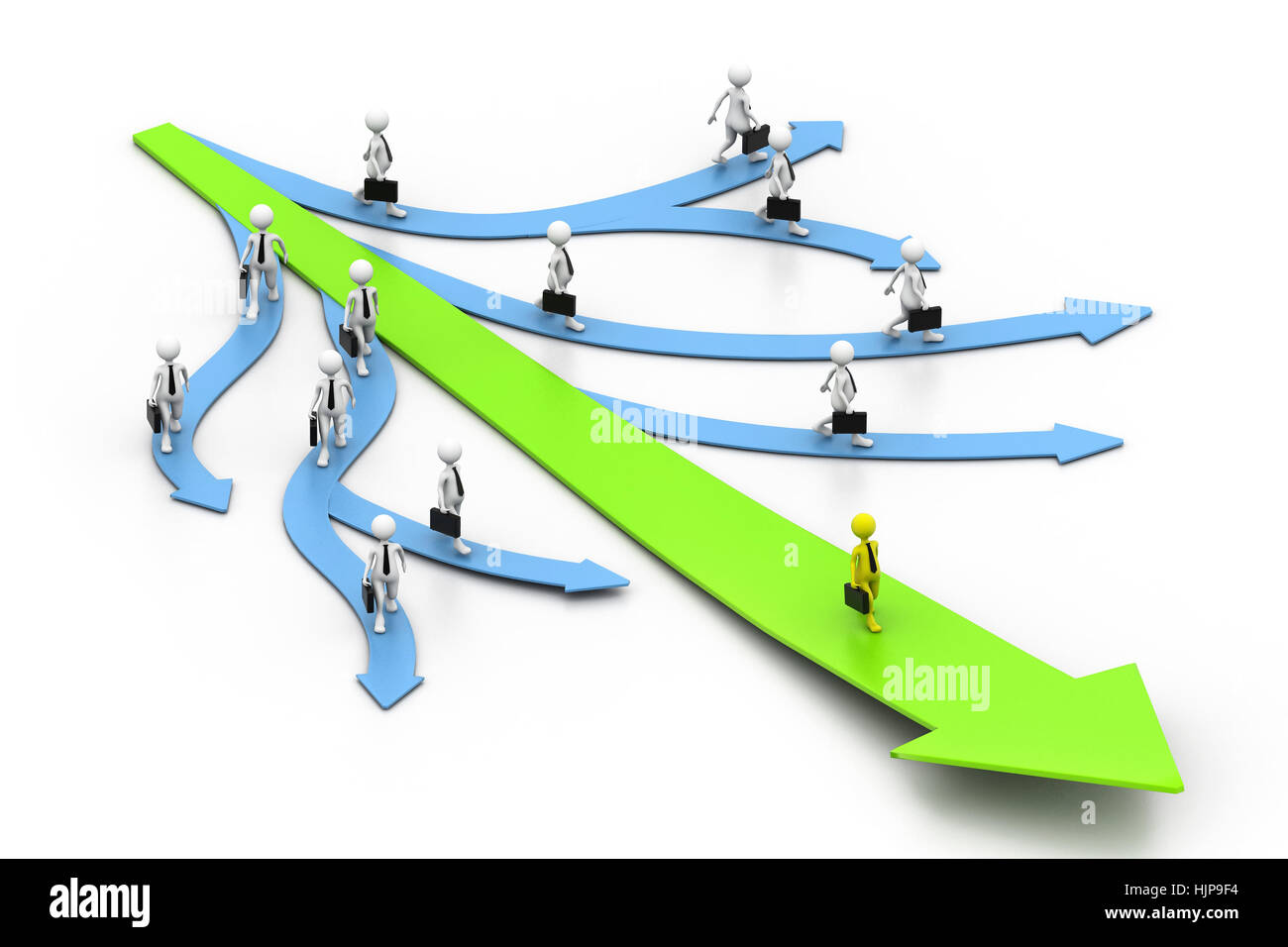 Direct way to success Stock Photo - Alamy