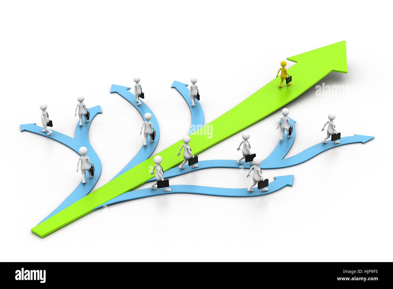 Direct way to success Stock Photo - Alamy