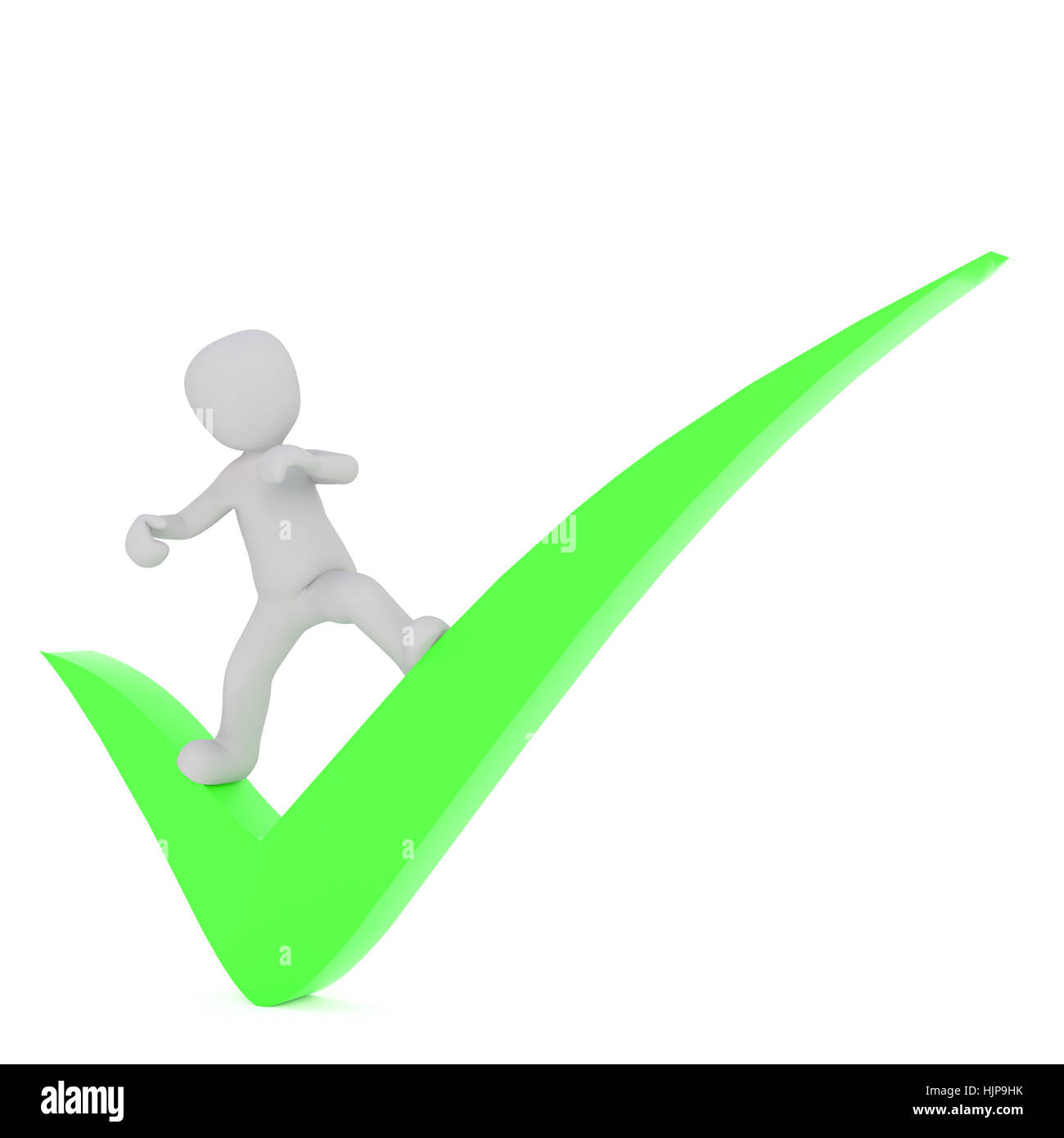 3d man check mark hi-res stock photography and images - Alamy