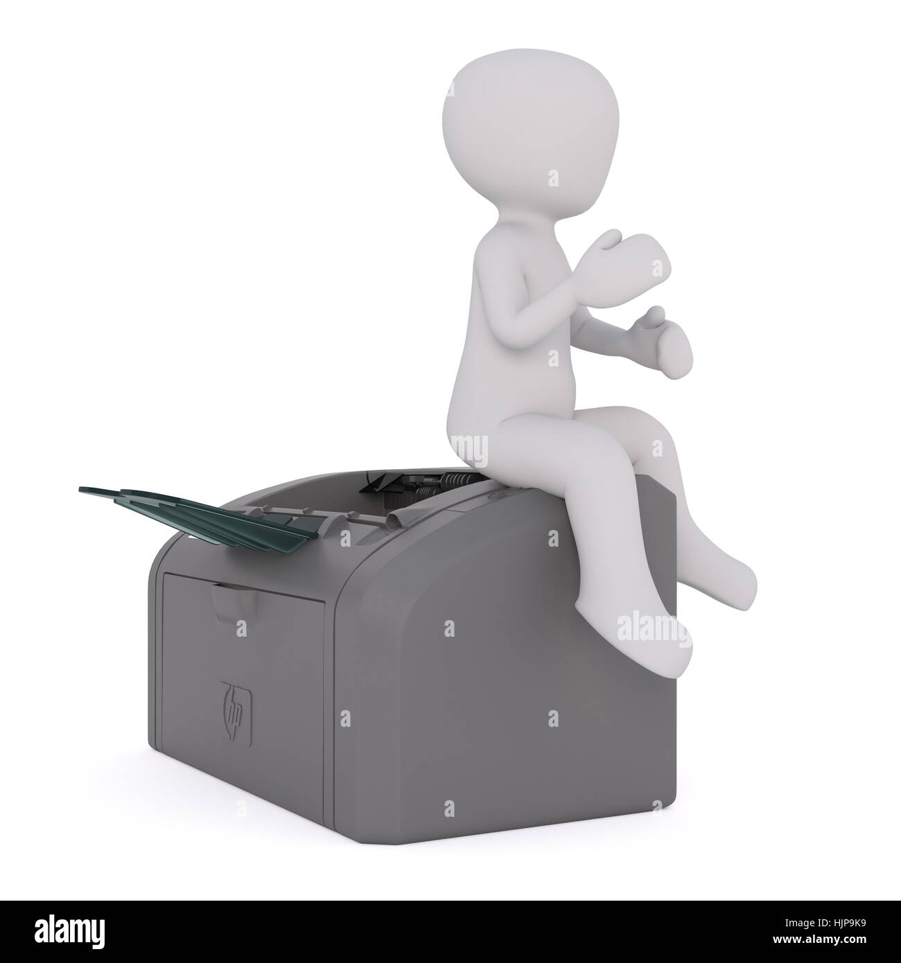 Generic gray 3d cartoon figure hi-res stock photography and images - Alamy