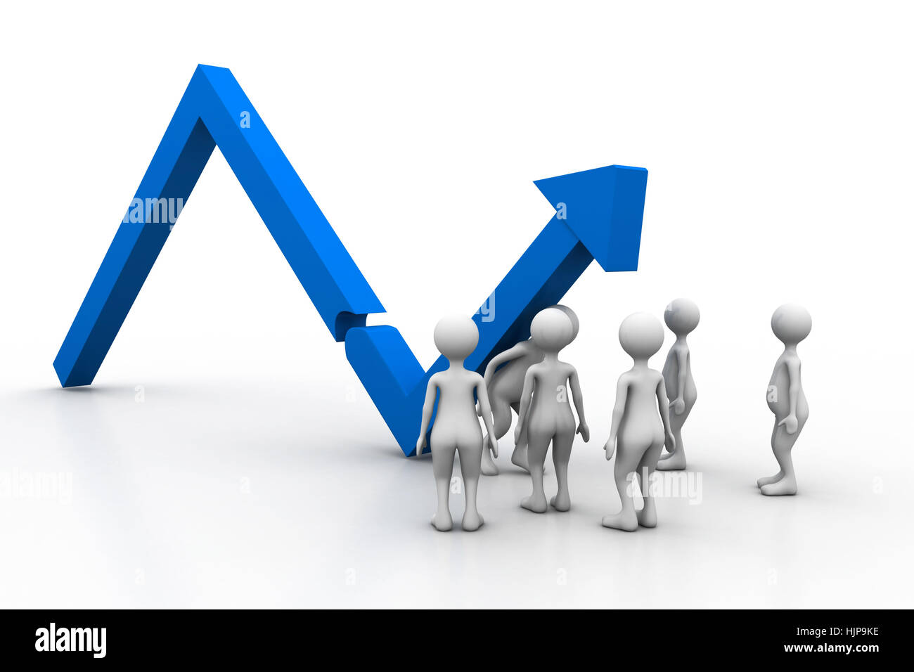 Teamwork Increase Arrow Stock Photo - Alamy