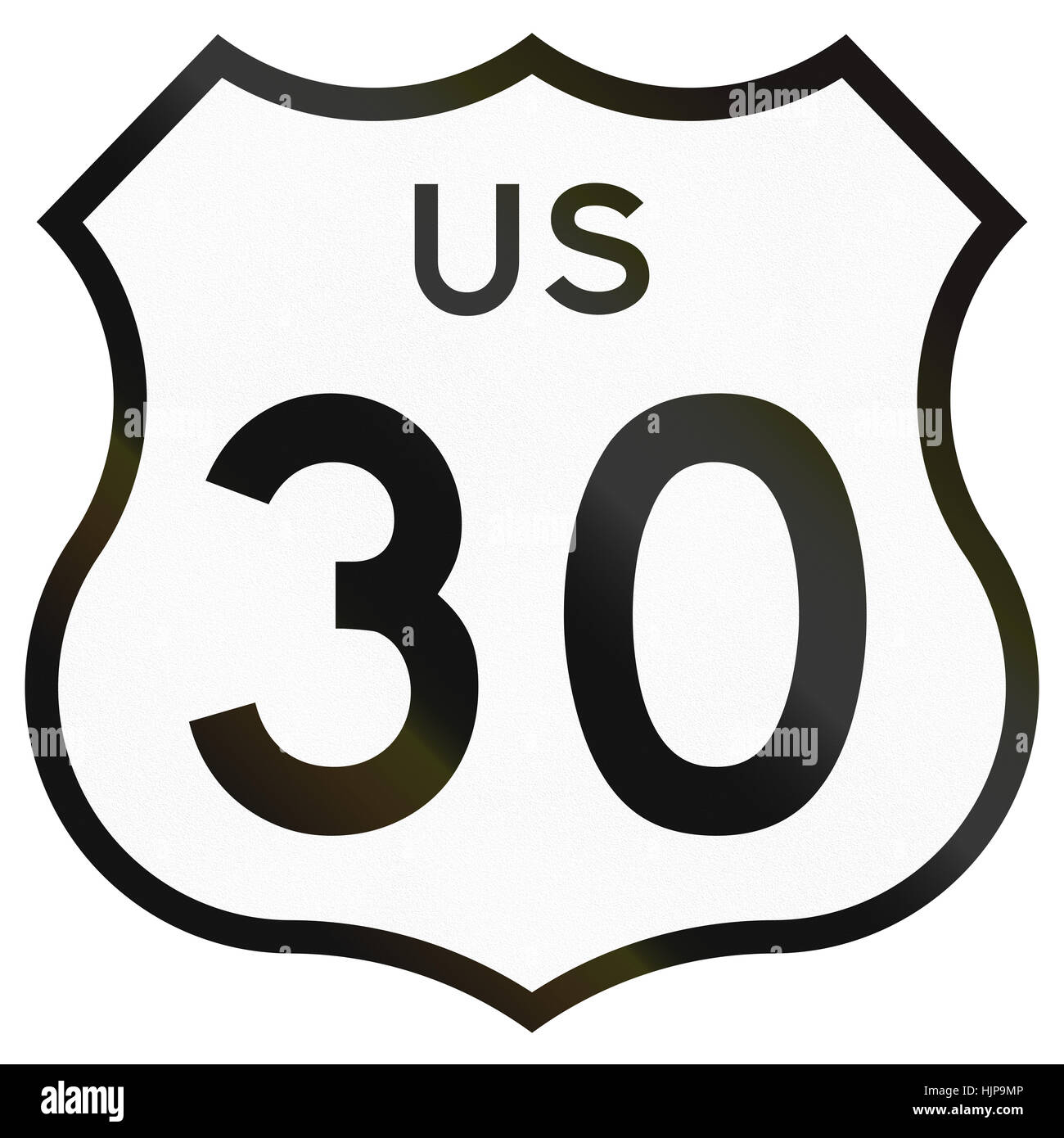 Historic Highway Route shield from 1961 used in the US Stock Photo - Alamy