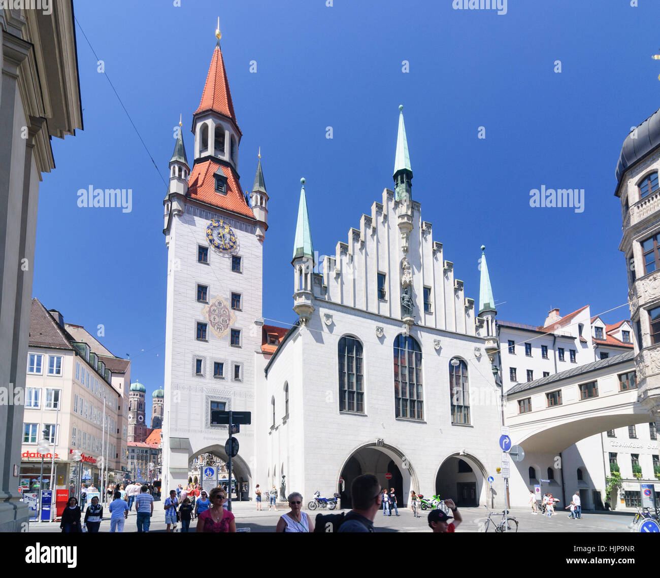 München, Munich: Old town hall, Oberbayern, Upper Bavaria, Bayern ...