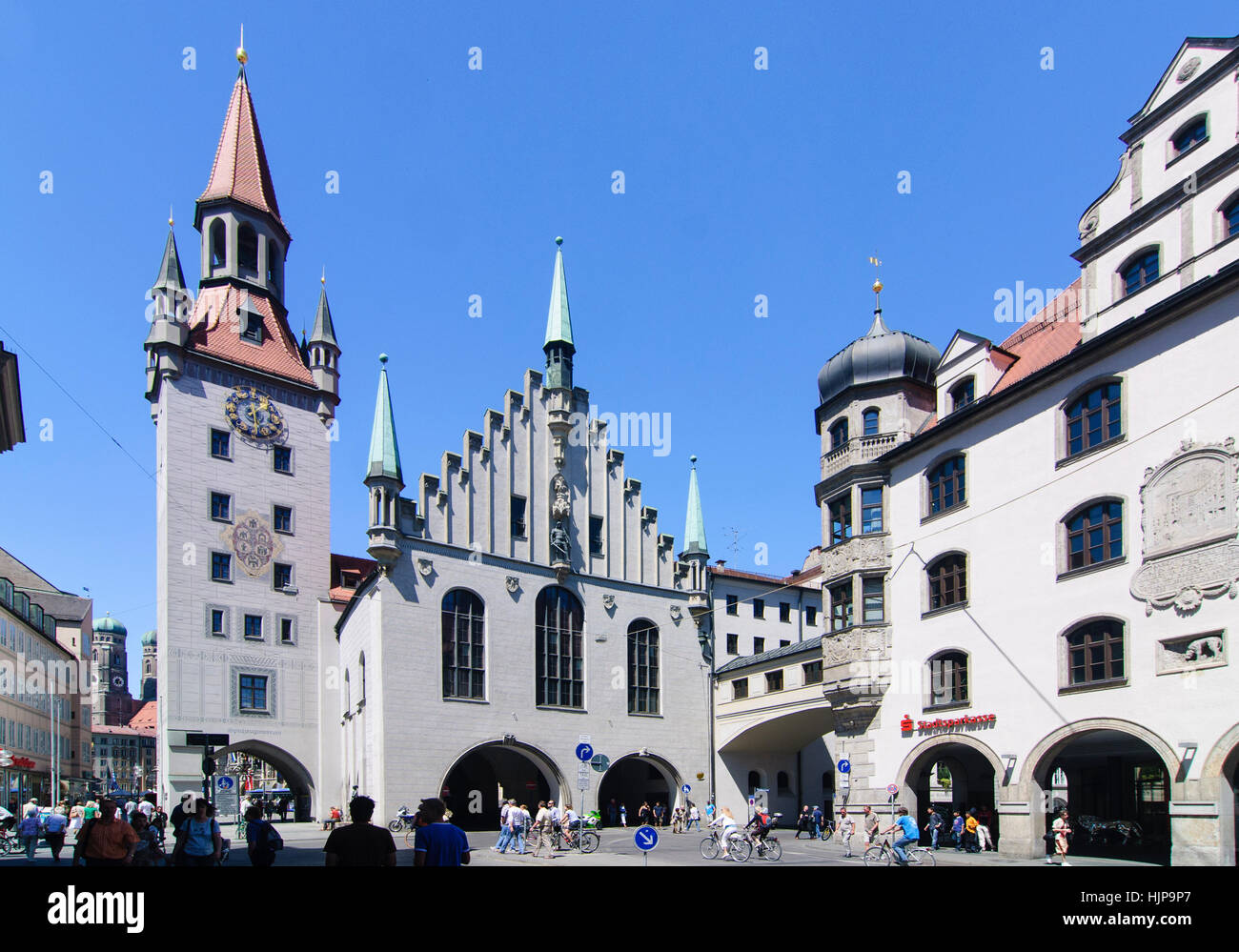 München, Munich: Old town hall, Oberbayern, Upper Bavaria, Bayern ...