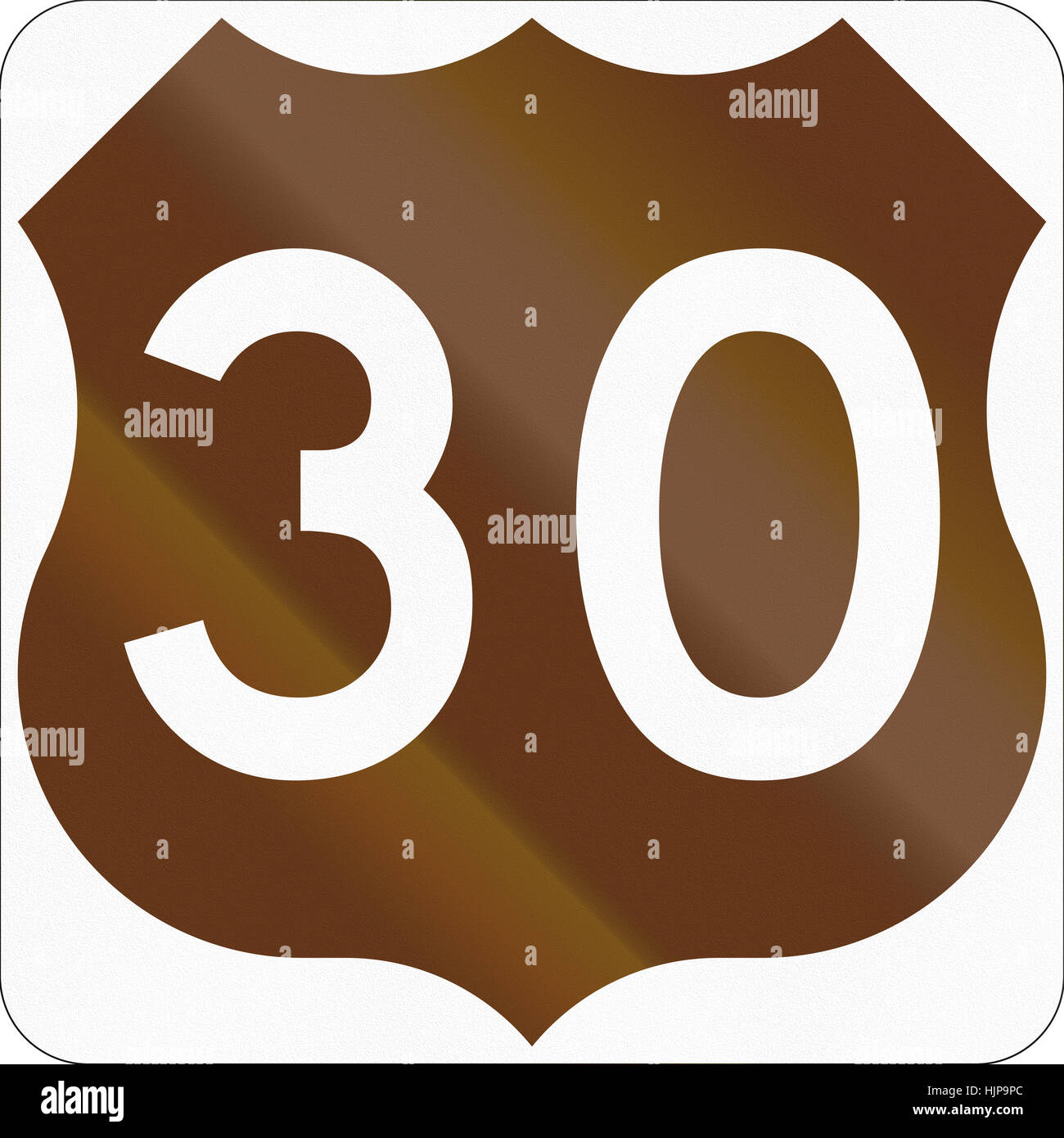 Colored Highway Route shield variant used in the US Stock Photo - Alamy