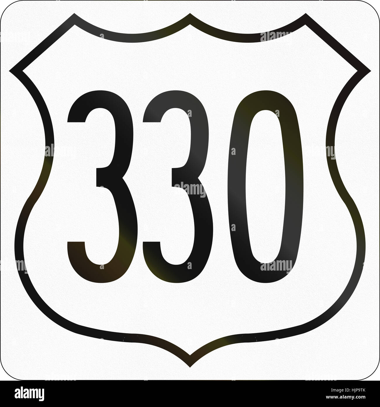 Historic Highway Route shield from 1948 used in the US Stock Photo - Alamy