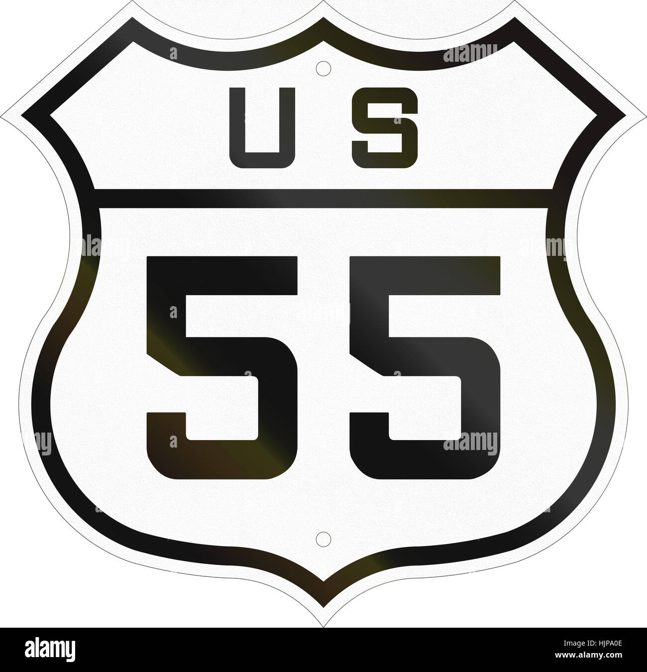 Historic Highway Route shield from 1926 used in the US Stock Photo - Alamy