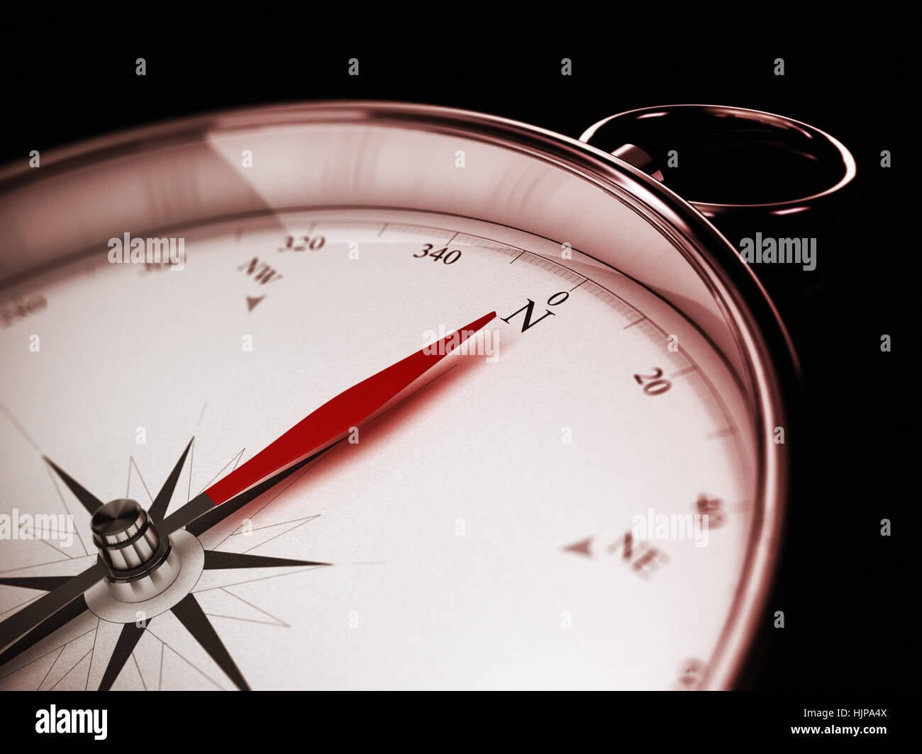 Red compass needle hi-res stock photography and images - Alamy