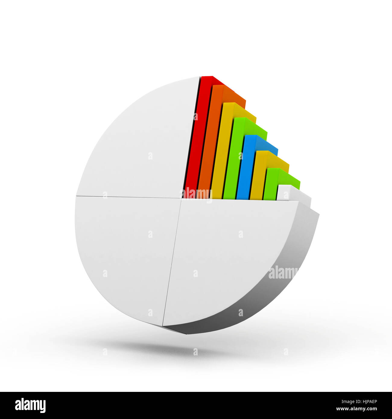 3d render bar chart pie hi-res stock photography and images - Alamy