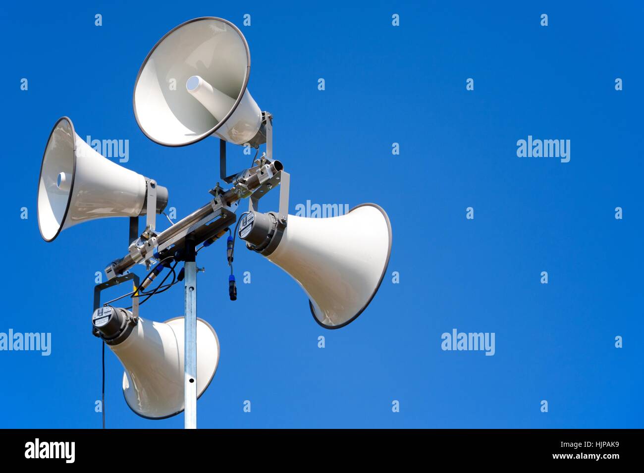 sound, communication, outdoor, pole, loudspeaker, message, broadcast ...