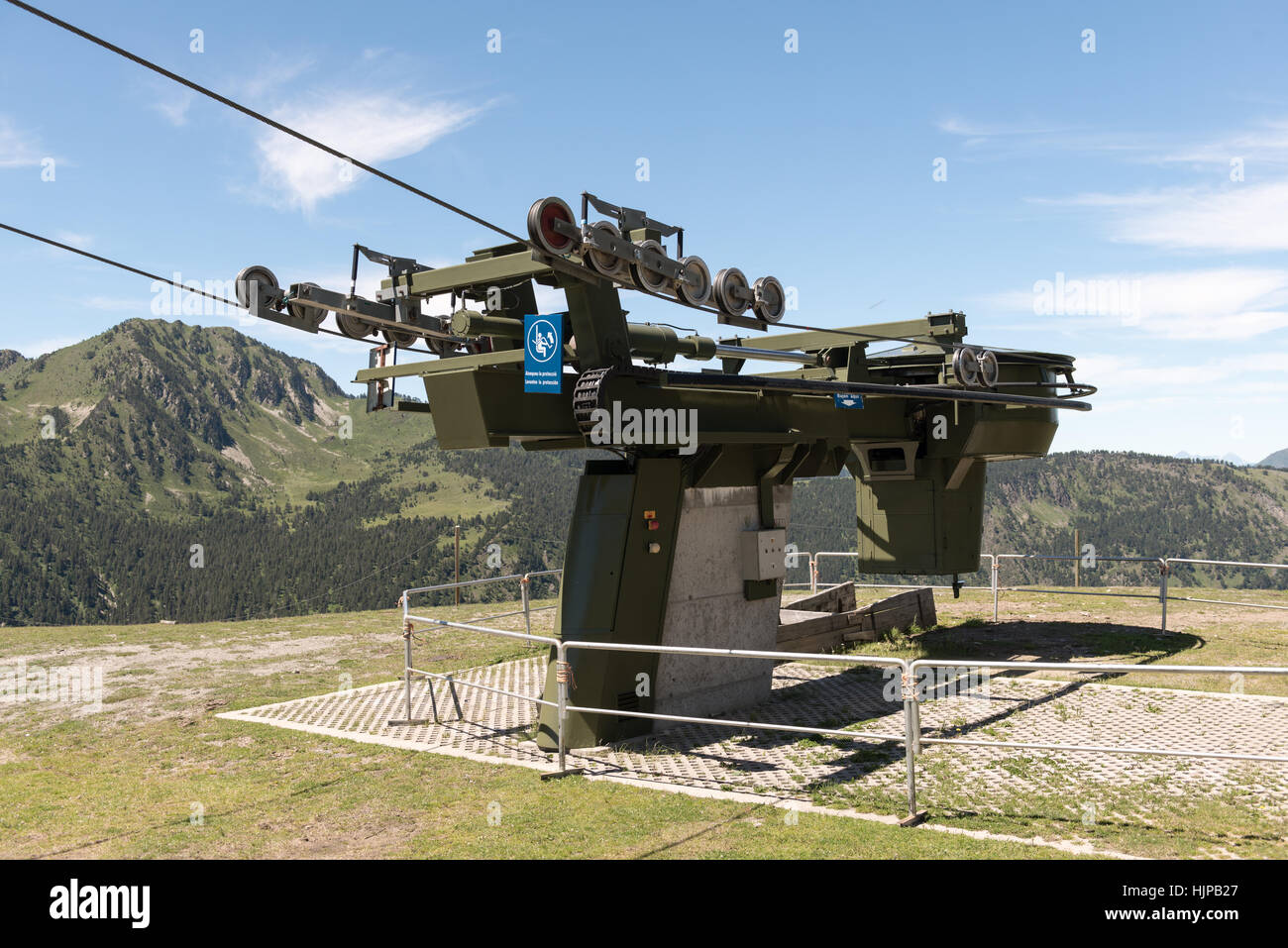 Cable car infrastructure Stock Photo - Alamy
