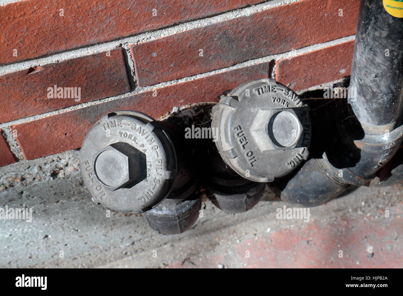 Residential fuel oil tank filing caps (and safety vents) on the ...