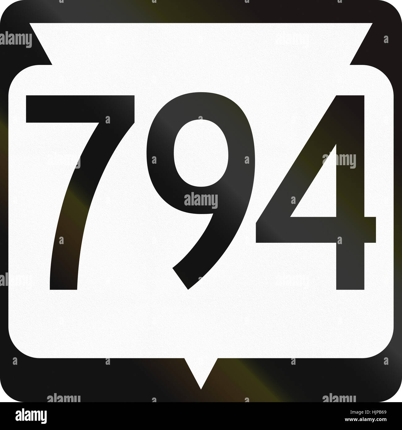 Wisconsin Highway Route shield used in the US Stock Photo - Alamy