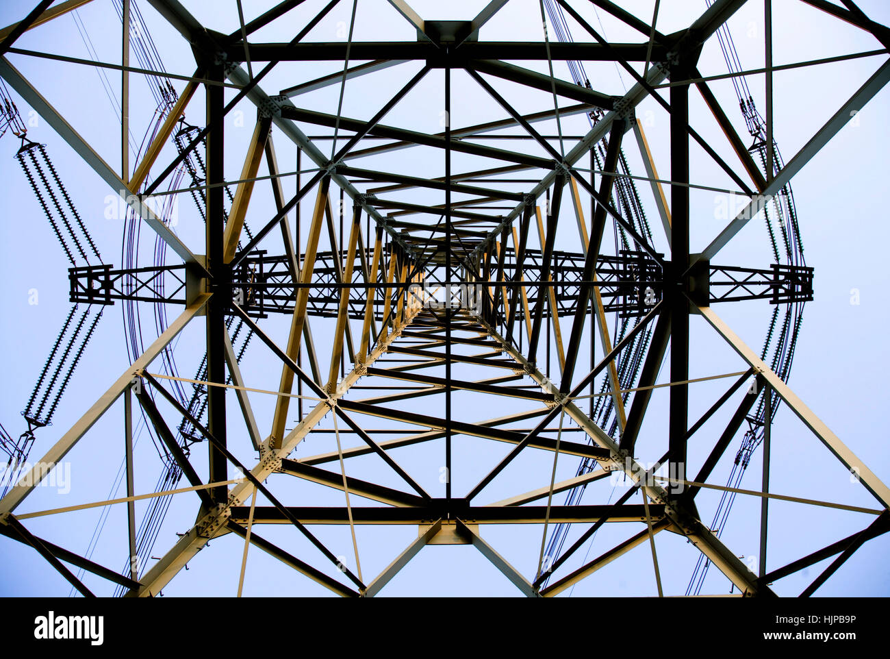 blue, tower, giant, energy, power, electricity, electric power, steel ...