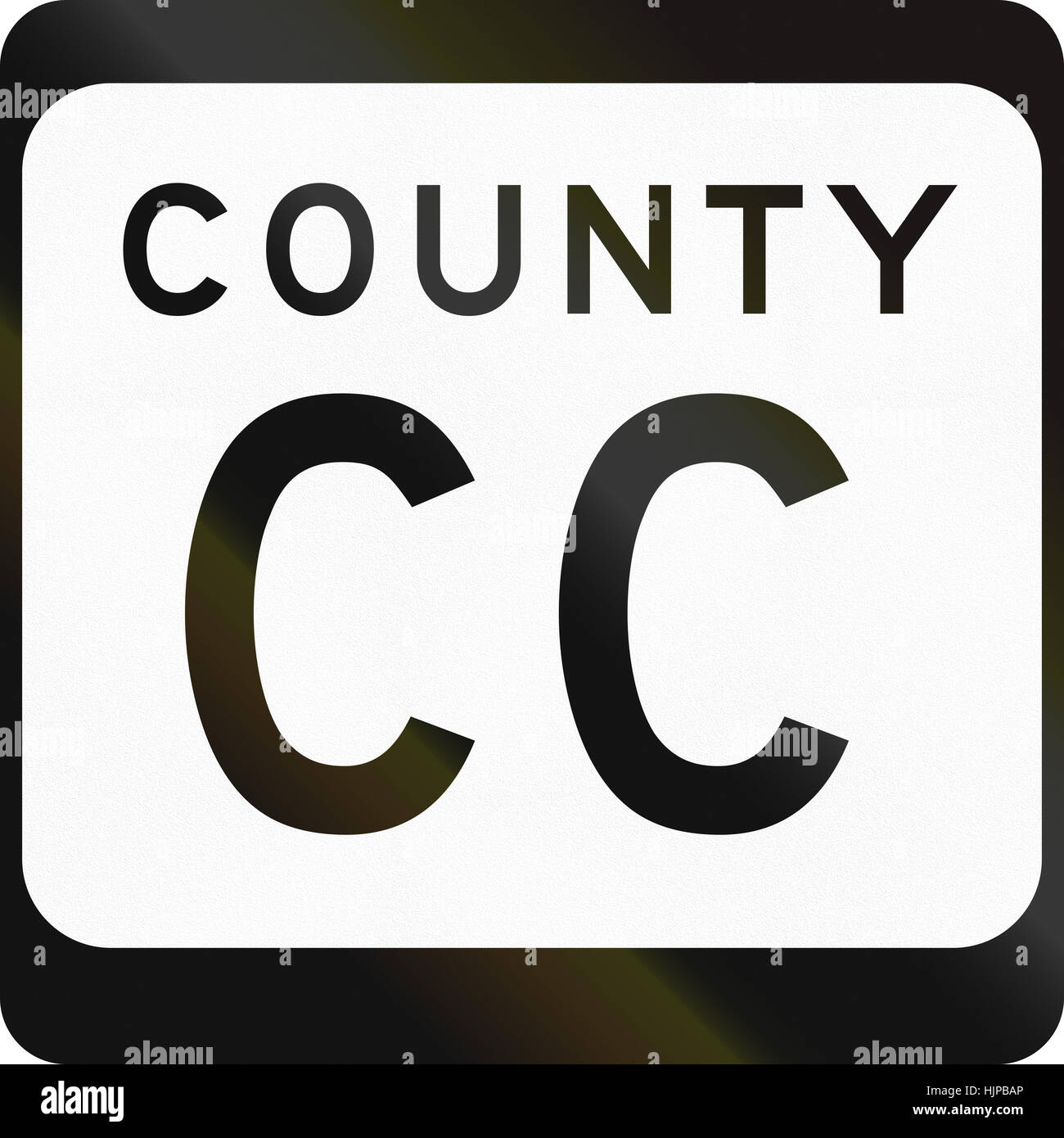 Wisconsin county-designated highway shield used in the US Stock Photo ...