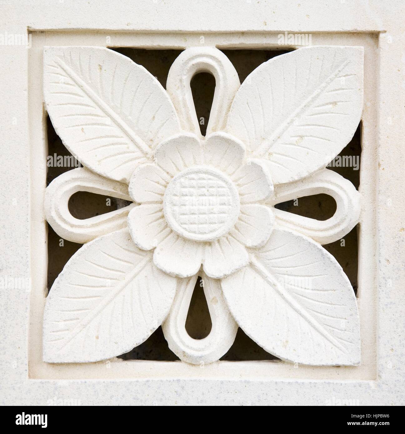 detail, art, culture, stone, flower, plant, asia, bali, indonesia ...