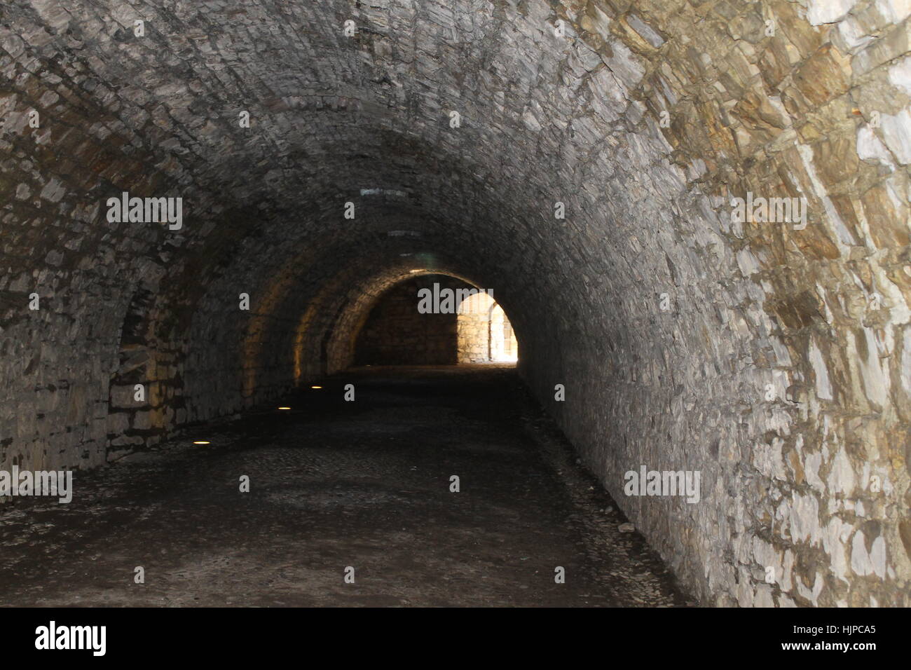 ancient dark tunnel in Italy Stock Photo - Alamy