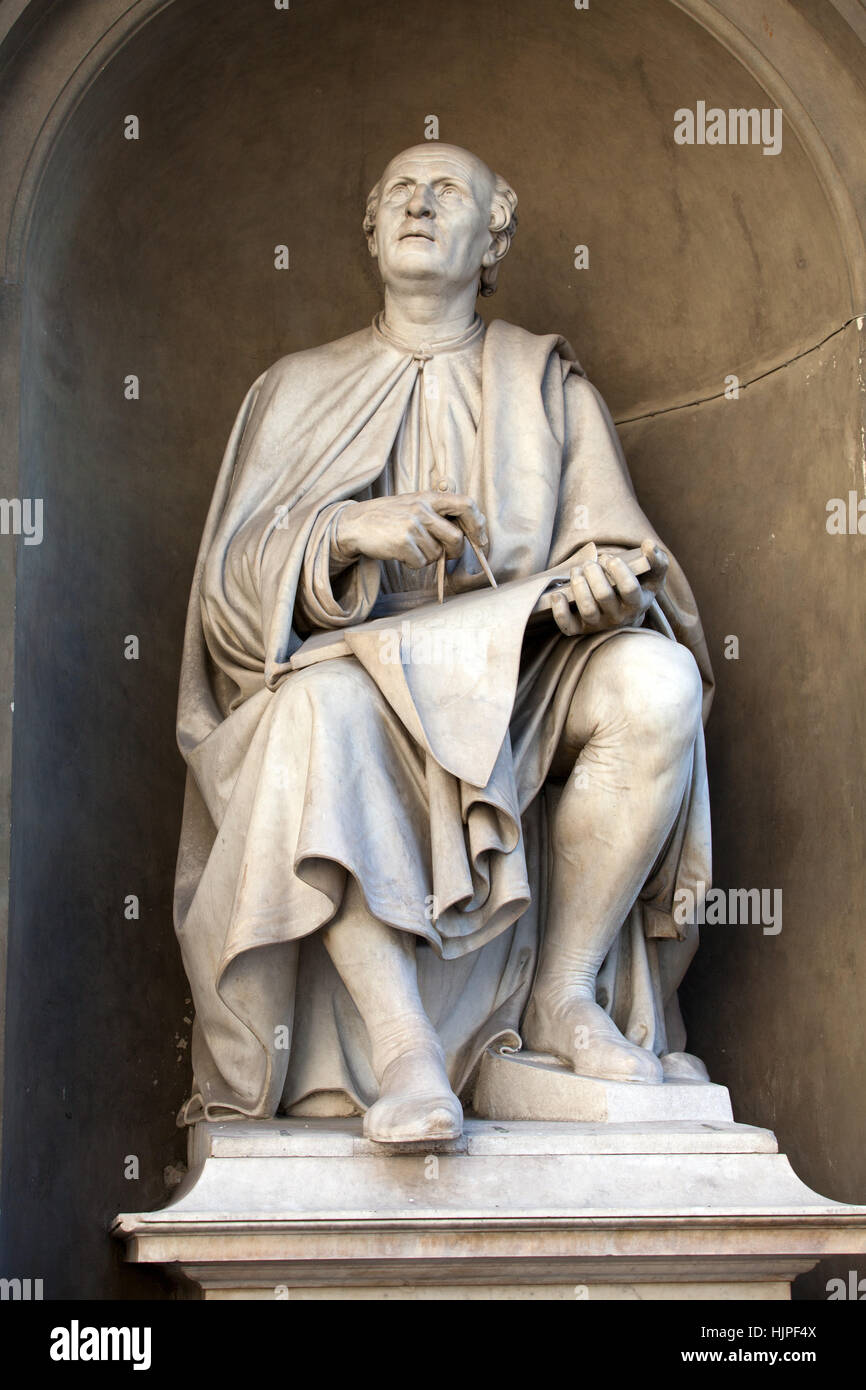 statue, florence, architect, monument, art, culture, composition ...
