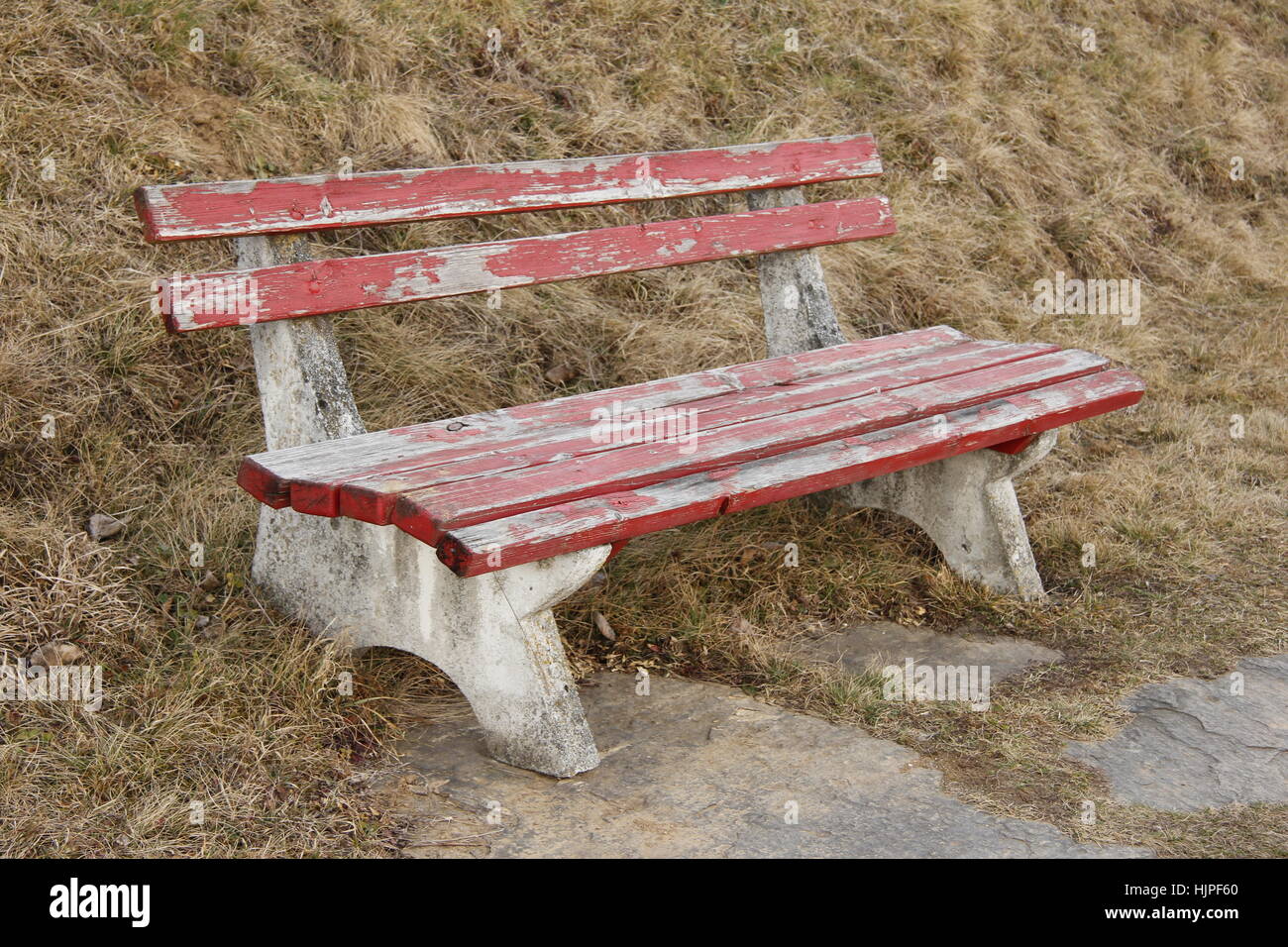 mud, dirty, damaged, seat, bench, park bench, red, nature, old, mud ...