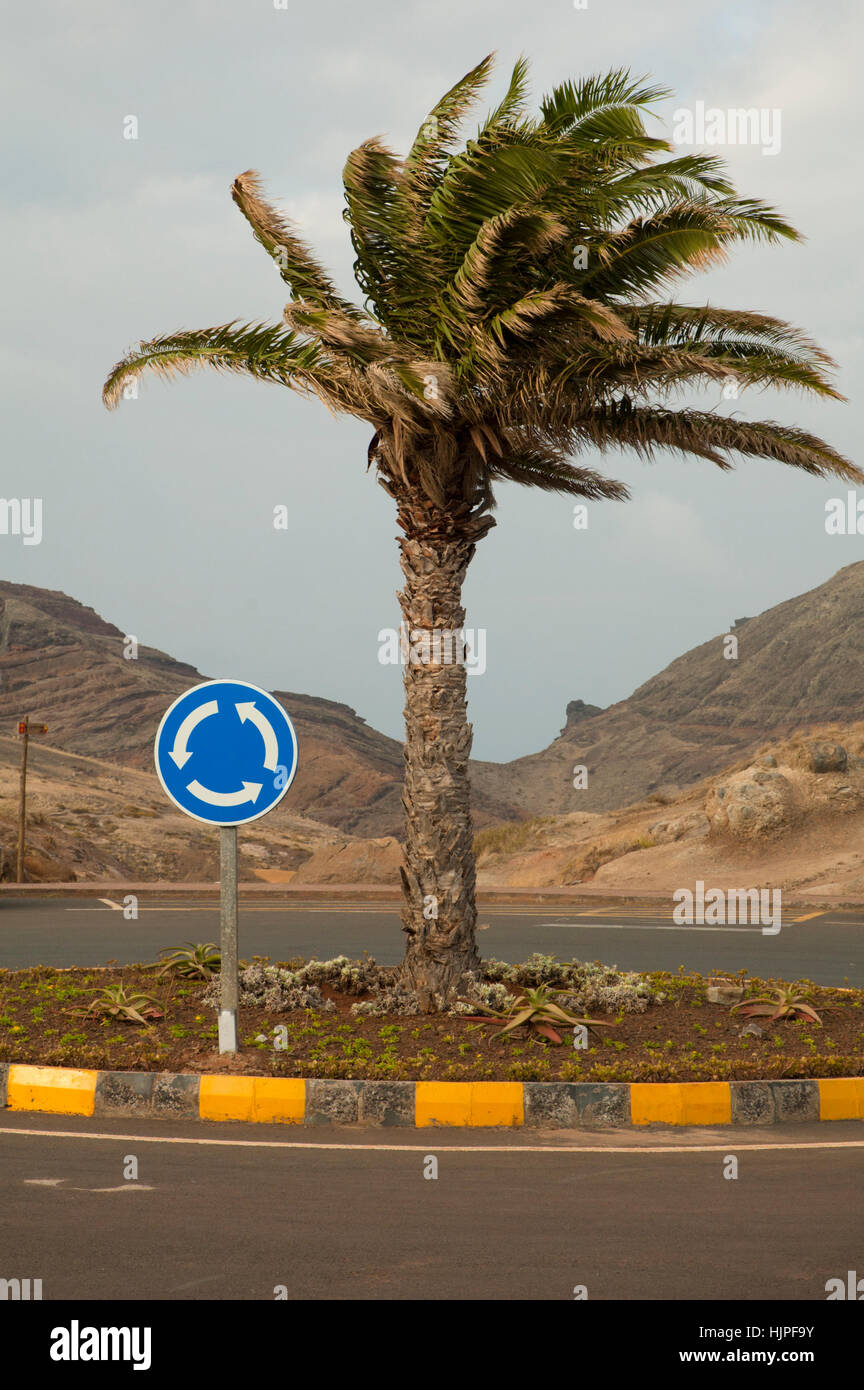Roundabout at Ponta de Sao Lourenco, Madeira, Portugal Stock Photo - Alamy