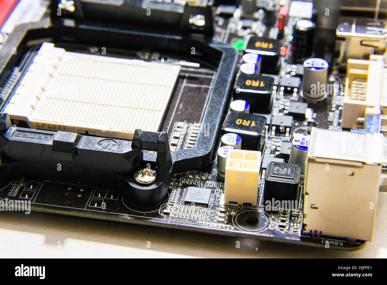 Close up computer motherboard components hi-res stock photography and ...