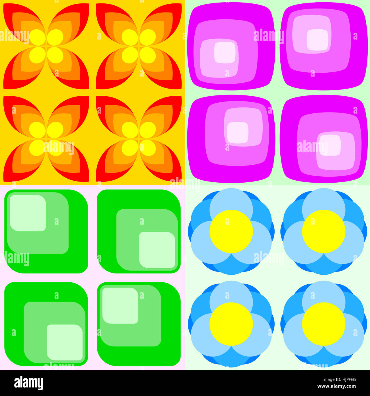 illustration, retro, wallpaper, seamless, design, shaping, formation ...