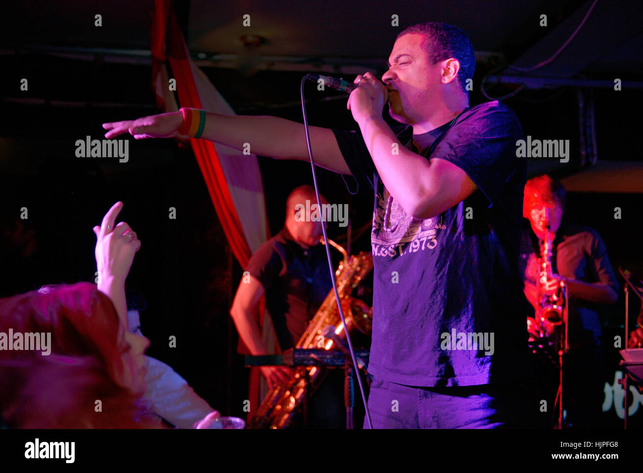 Andy Brooks (foreground) singer Abstract Orchestra, Soul Rebels : The ...