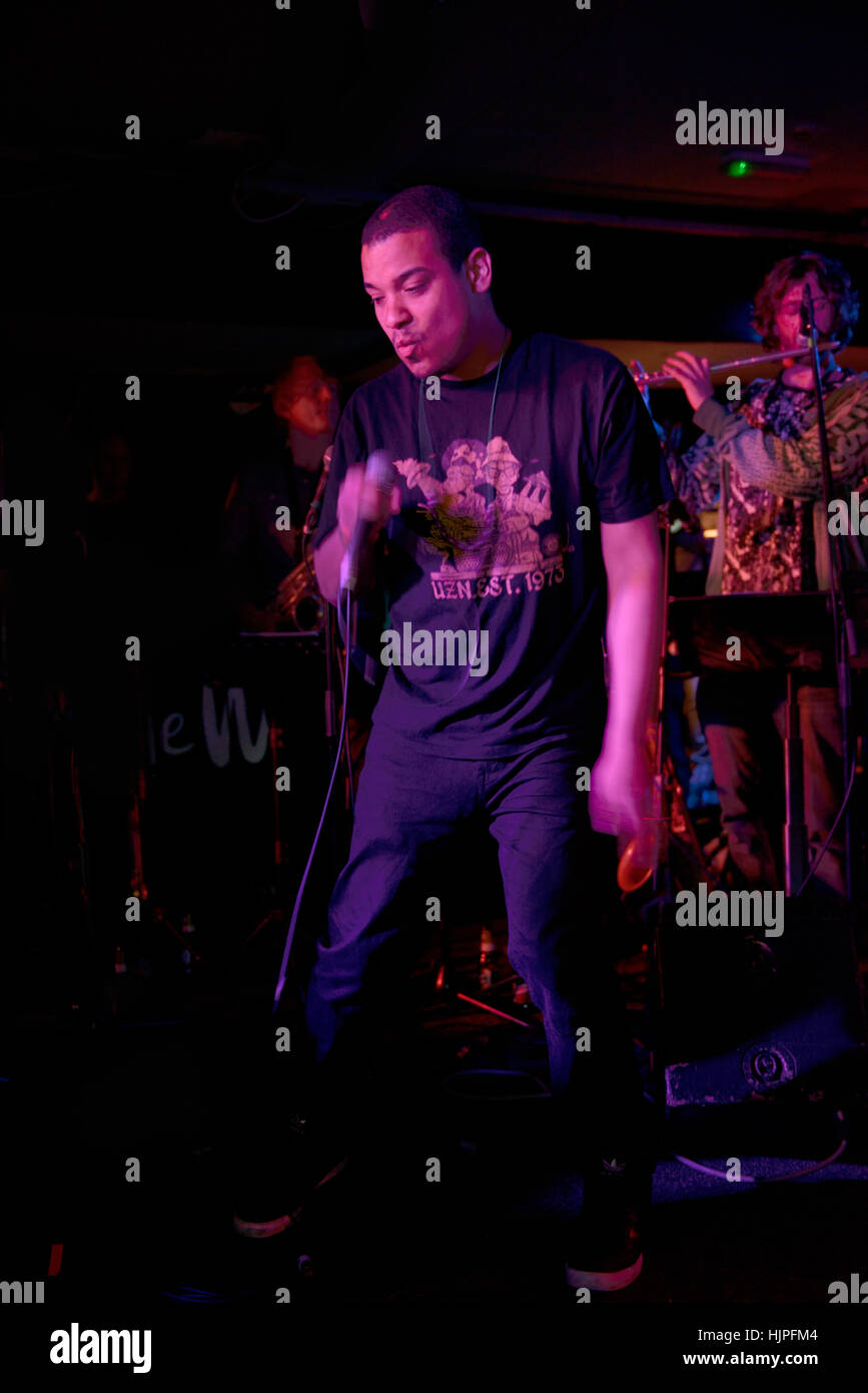 Andy Brooks (foreground) rapper Testament/Homecut (BBC Lights Up ...