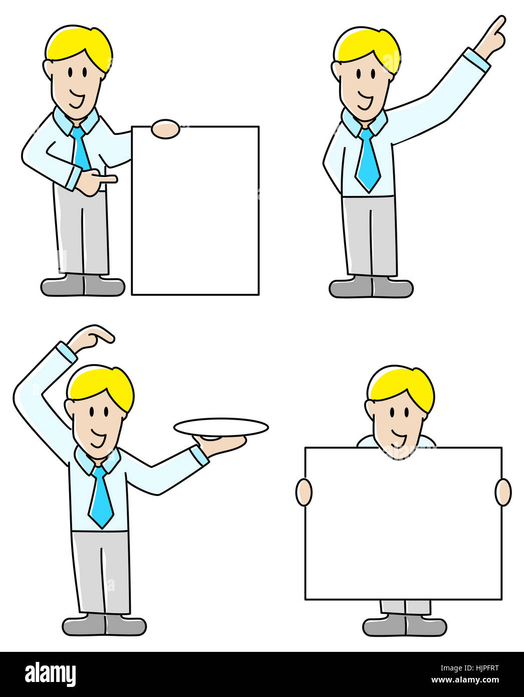 men pointing to signs Stock Photo - Alamy