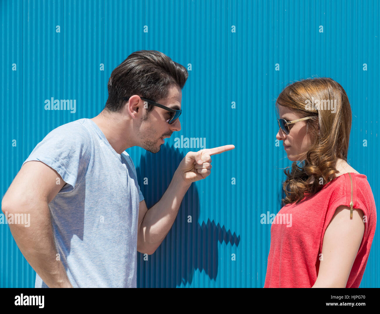 Pointing fingers blaming hi-res stock photography and images - Alamy