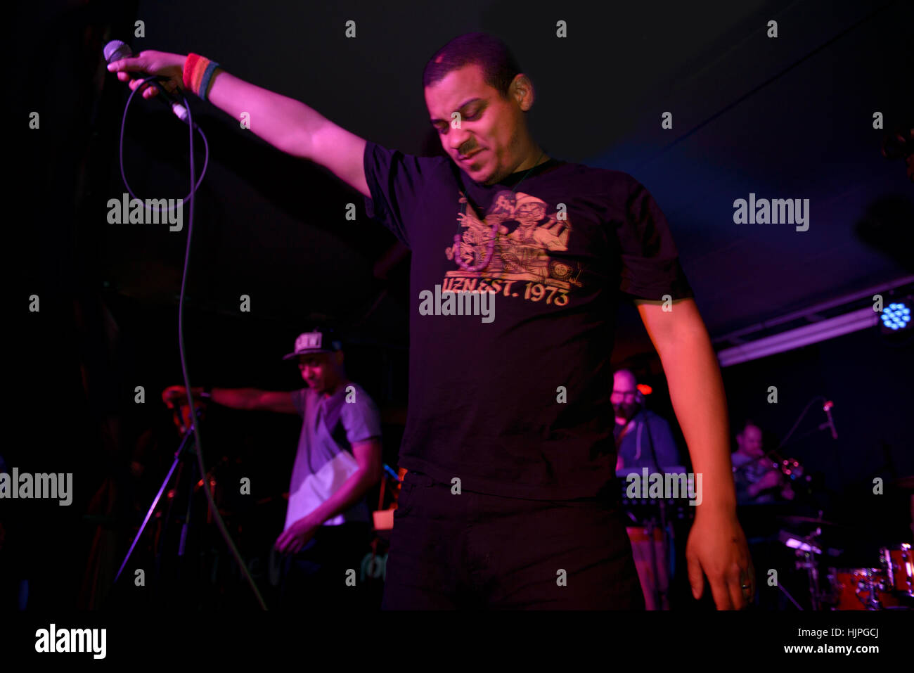 Andy Brooks (foreground) rapper Testament/Homecut (BBC Lights Up ...
