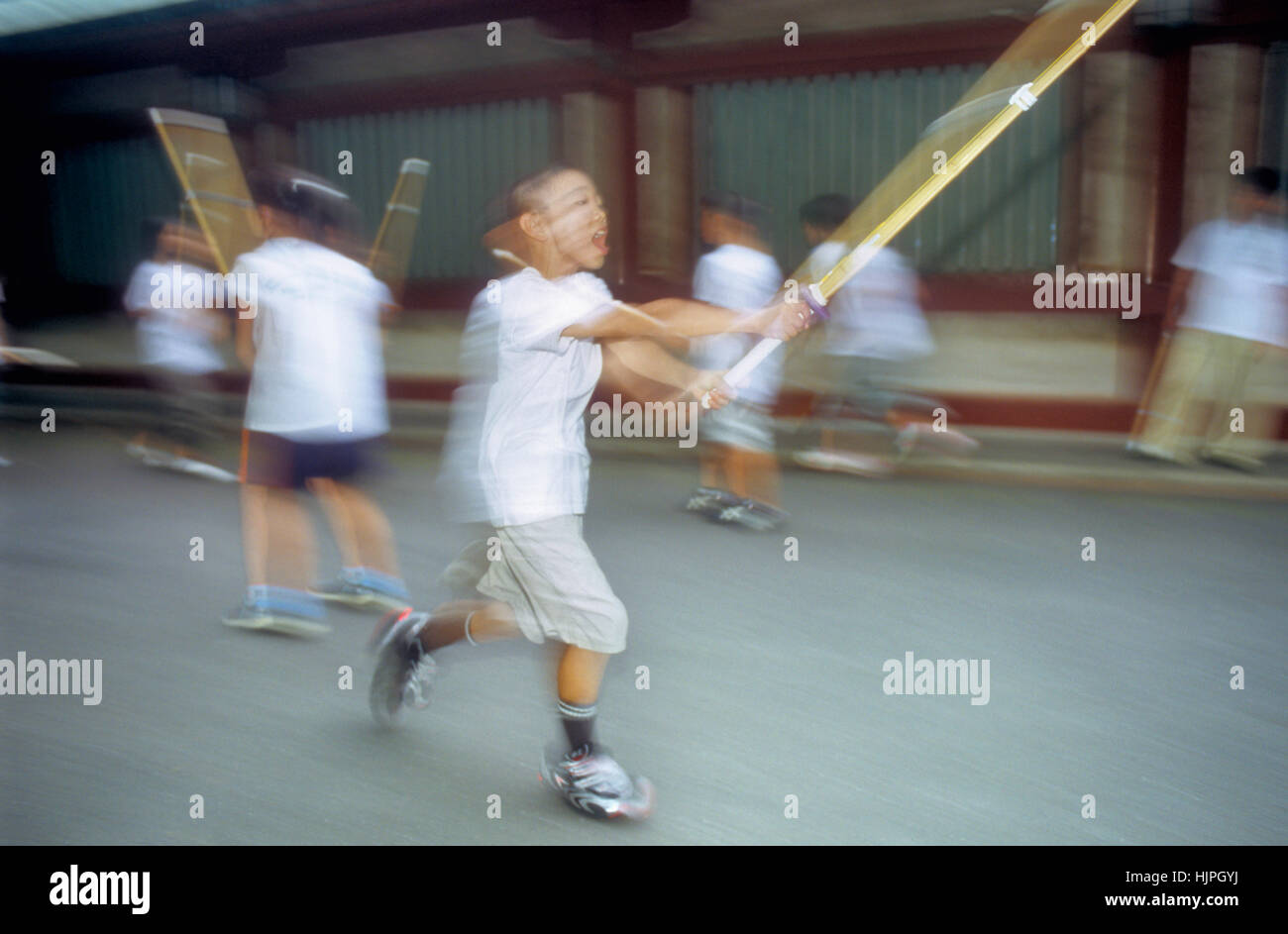 boy, kid, man, male practicing Kendo,tradition, traditional, culture ...