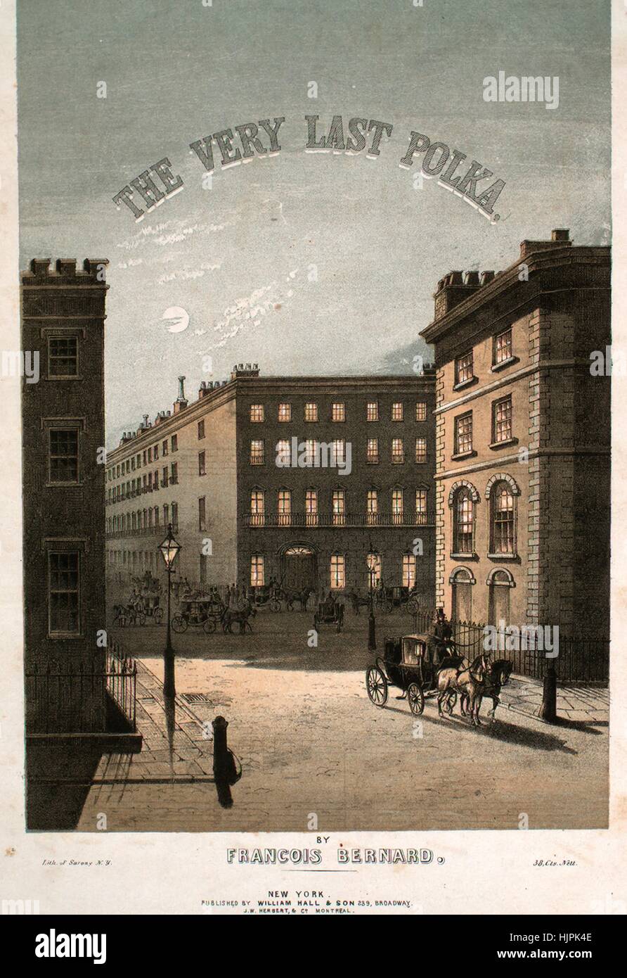 Sheet music cover image of the song 'The Very Last Polka', with ...